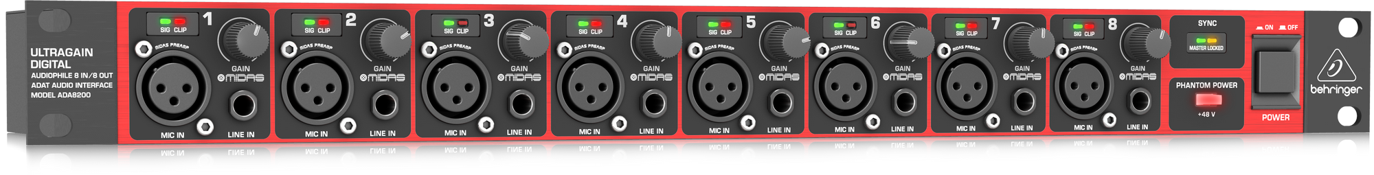 behringer | ADA8200 | Behringer Audiophile 8 In/8 Out ADAT Audio ...