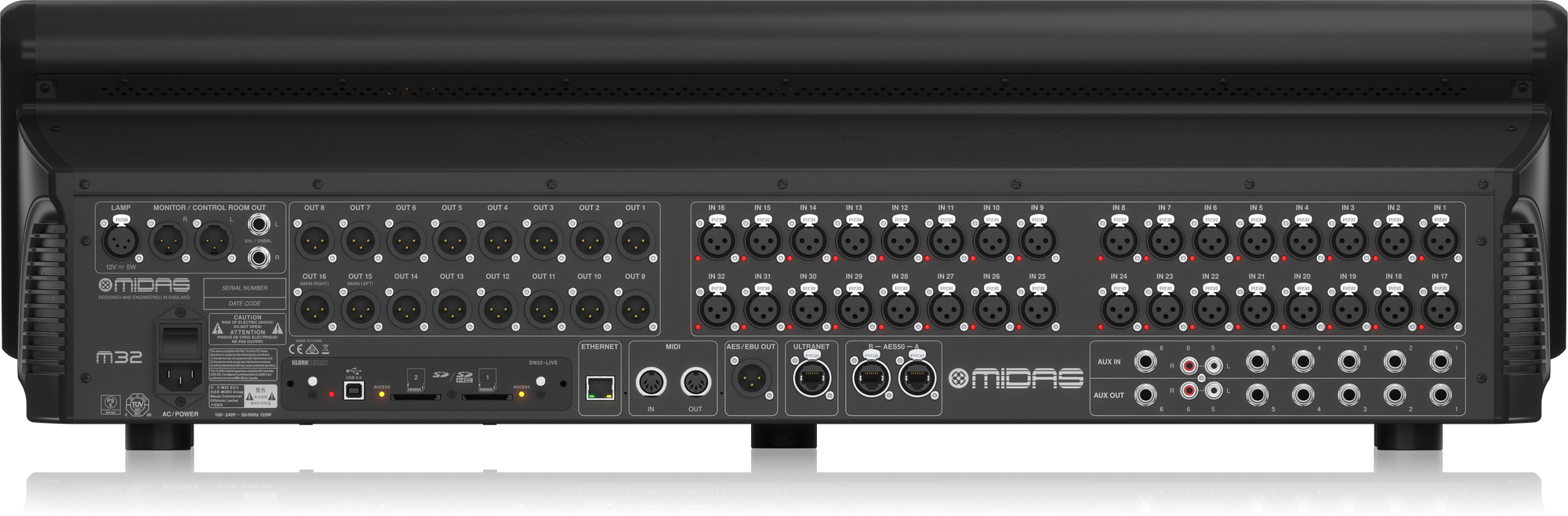 midas | M32 LIVE | Midas Digital Console for Live and Studio with 40 ...